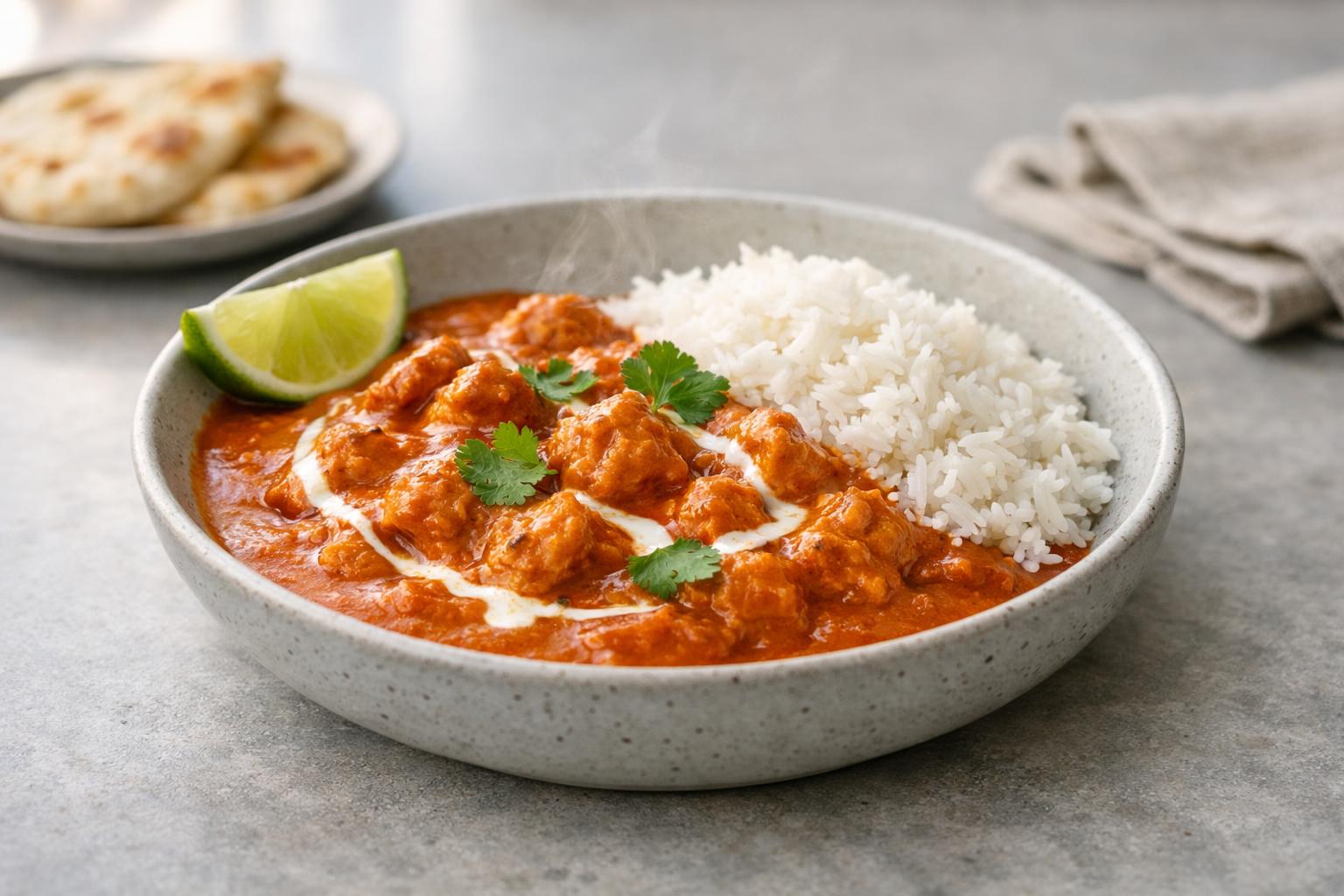 Butter chicken – recept på krämig indisk tomatgryta - Tillmiddag.se