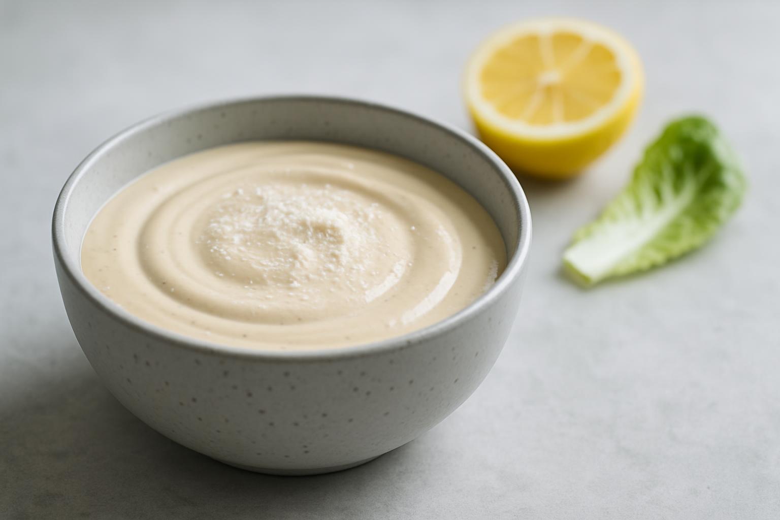 Caesardressing – krämigt recept med sardeller & parmesan - Tillmiddag.se