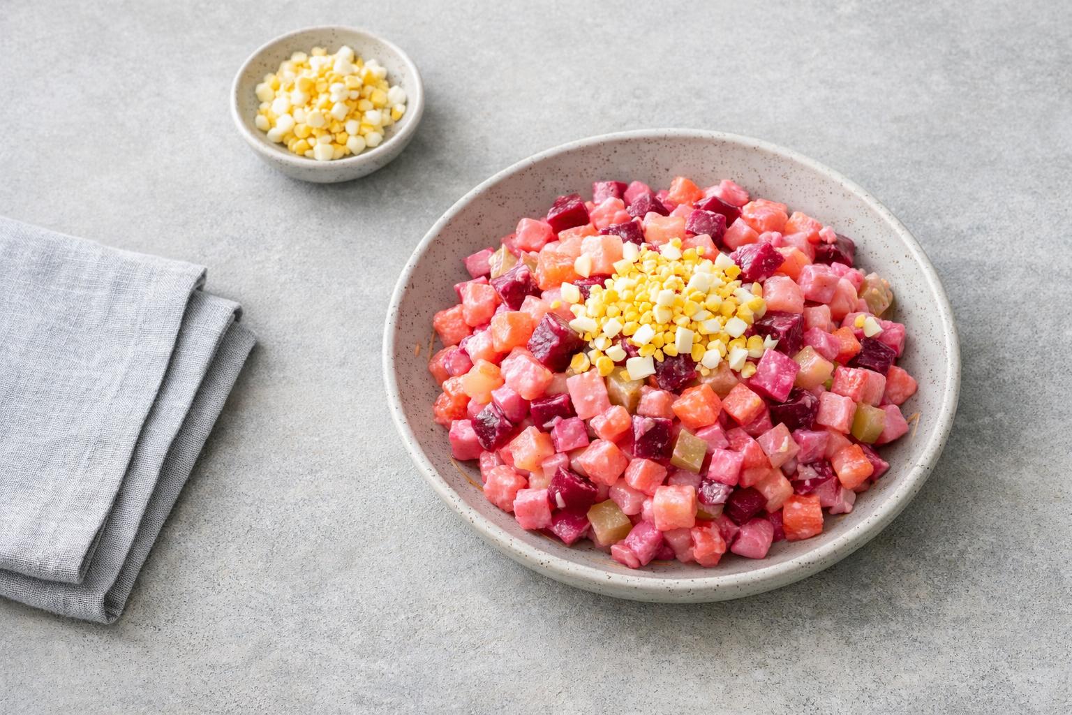 Rosolli – recept på finsk julsallad med rödbetor - Tillmiddag.se