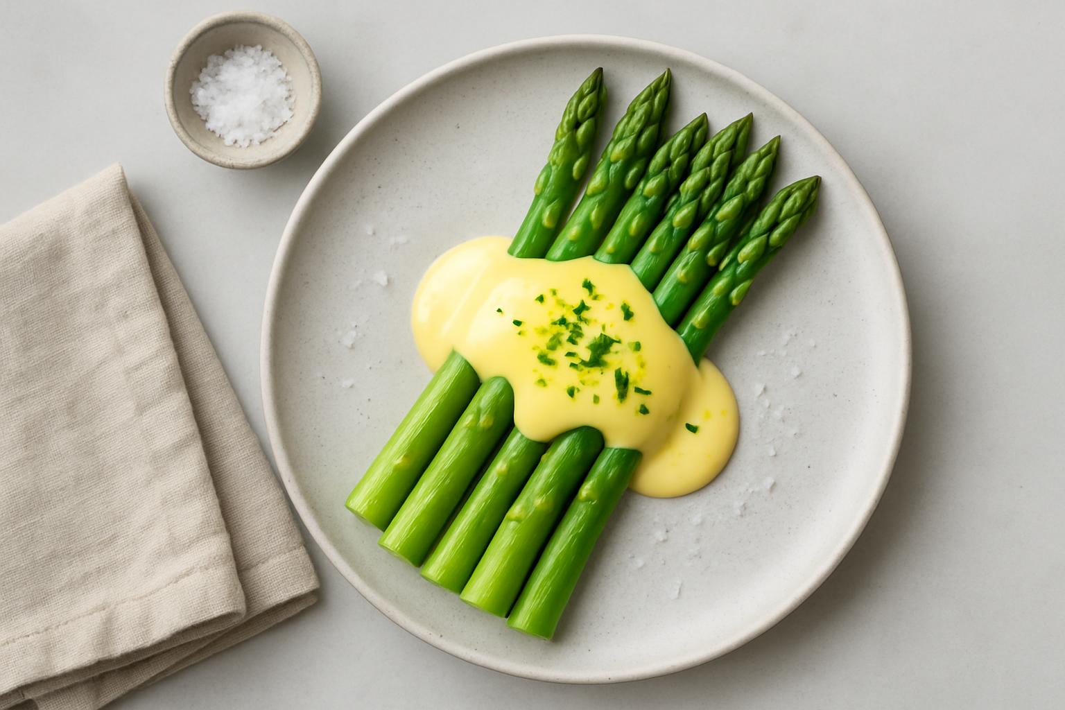 Sparris med hollandaisesås – recept på lyxig förrätt - Tillmiddag.se
