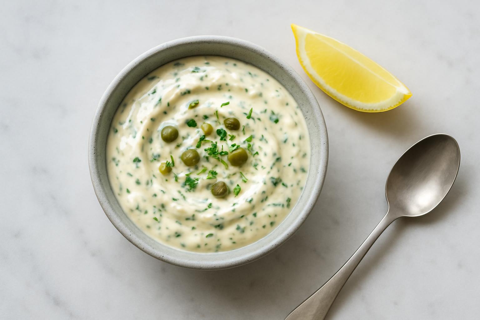 Tartarsås – klassiskt recept med kapris och cornichoner - Tillmiddag.se